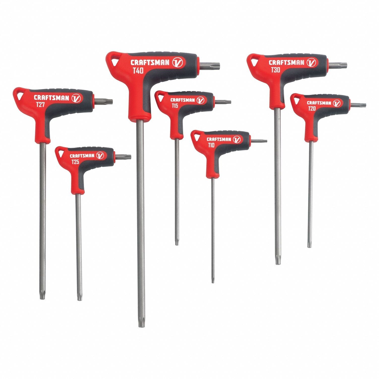 CRAFTSMAN, Long, 7 Pieces, Hex Key Set - 380NY1|CMHT26163V - Grainger