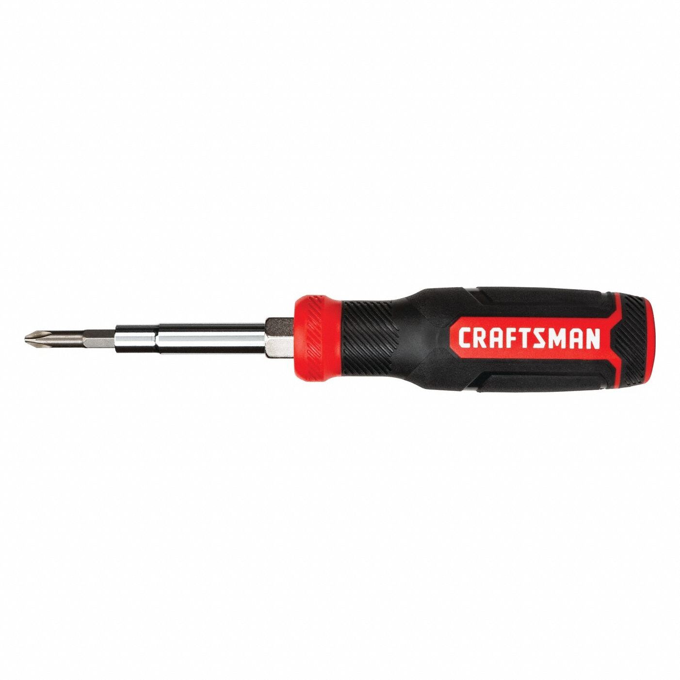 CRAFTSMAN, Nut Driver/Phillips/Slotted Tip, 6 Tips, Multi-Bits ...
