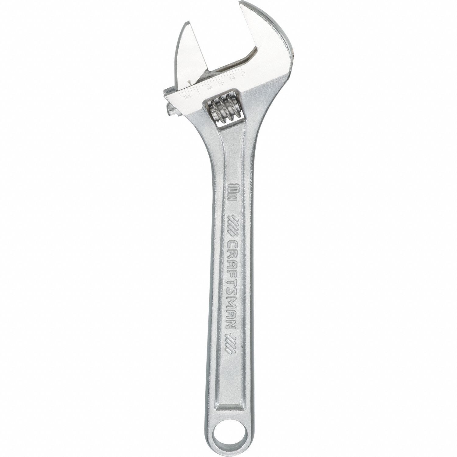 CRAFTSMAN, Steel, Chrome, Adjustable Wrench - 380LC0|CMMT81623 - Grainger
