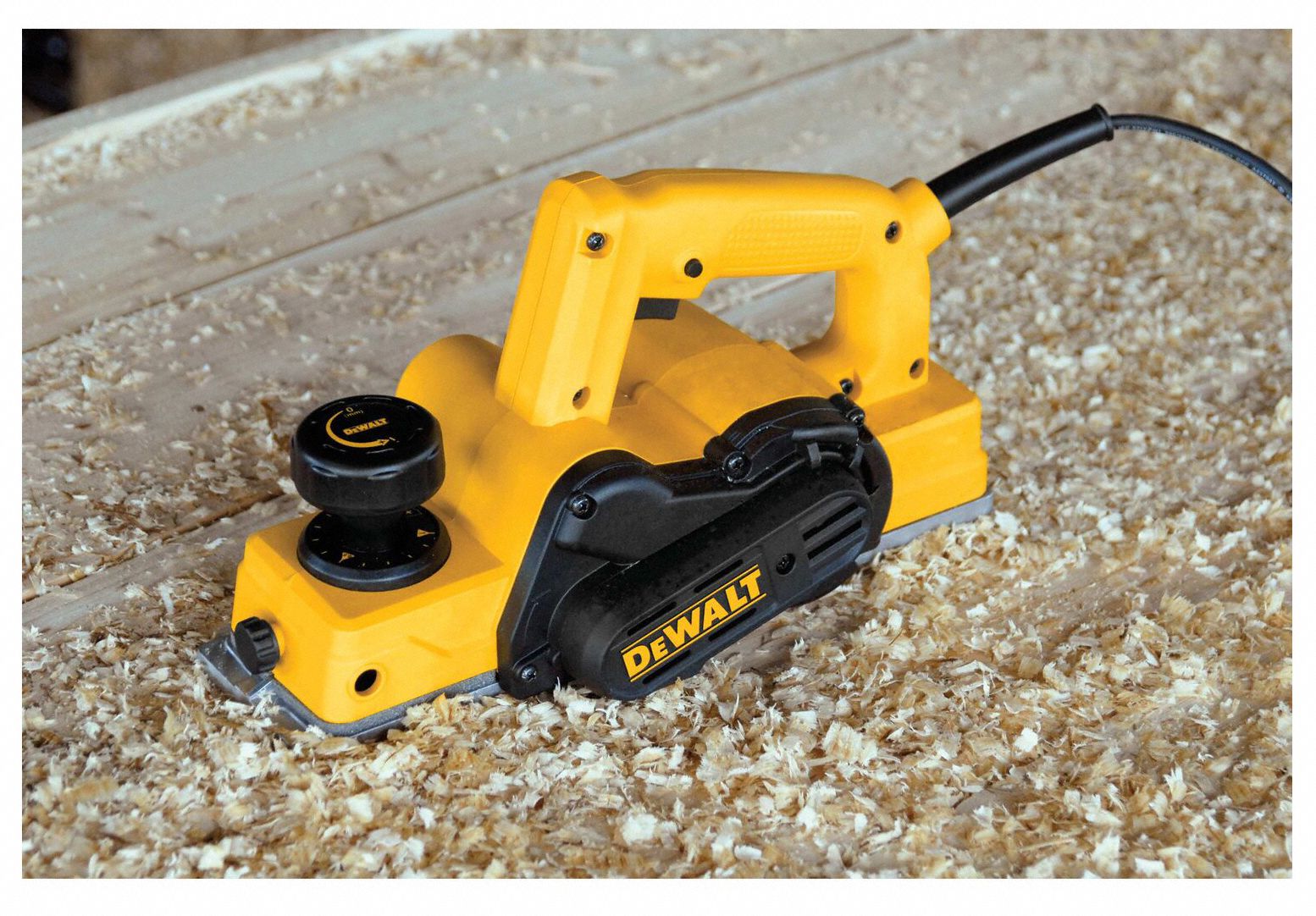 DEWALT Corded Hand Planer: Flat, 120V AC, 5.5 A, 3 1/4 in Blade Wd, 1/ ...