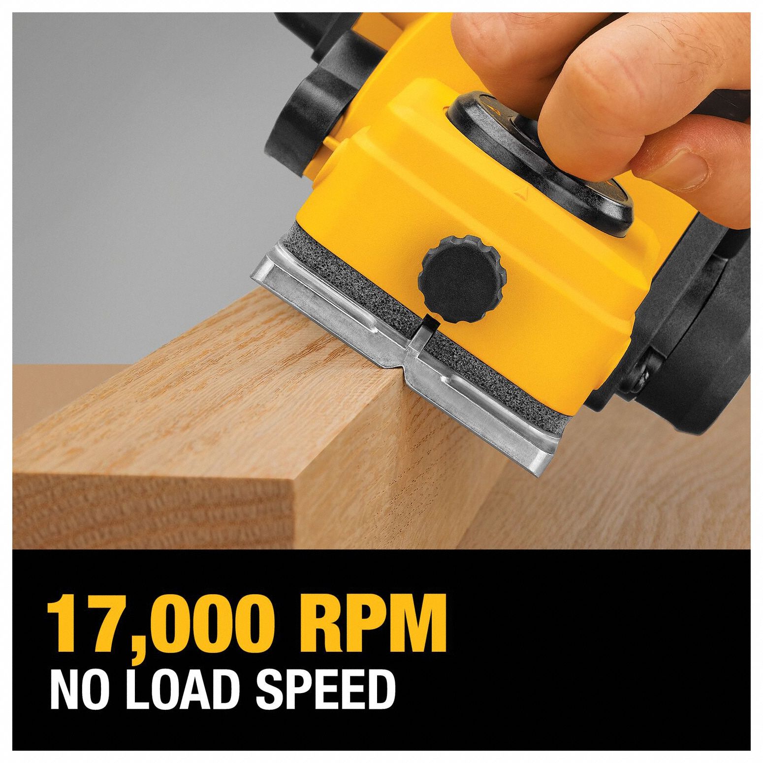 DEWALT Corded Hand Planer: Flat, 120V AC, 5.5 A, 3 1/4 in Blade Wd, 1/ ...