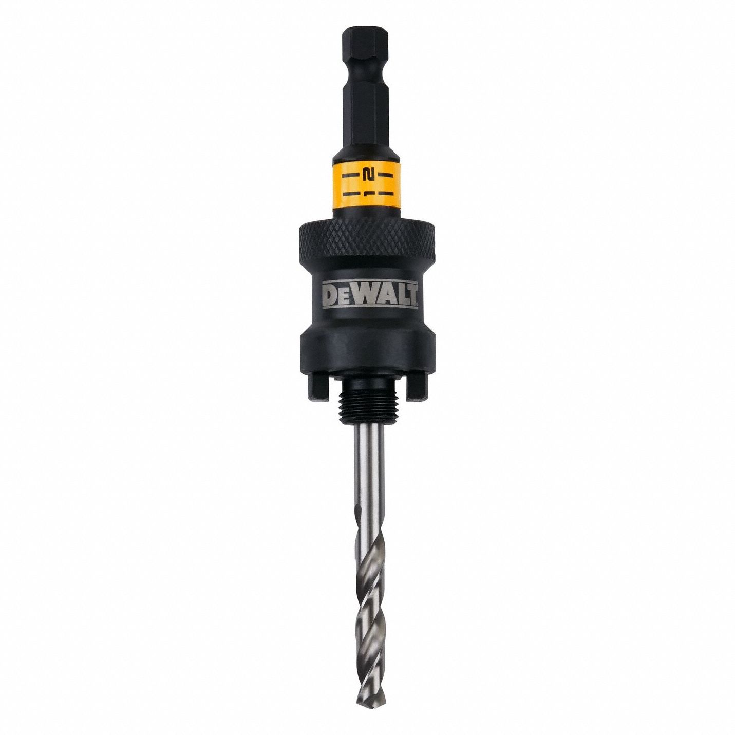 DEWALT, Quick Change, 1/2"-20 Thread Size, Hole Saw Arbor - 804UR8 ...
