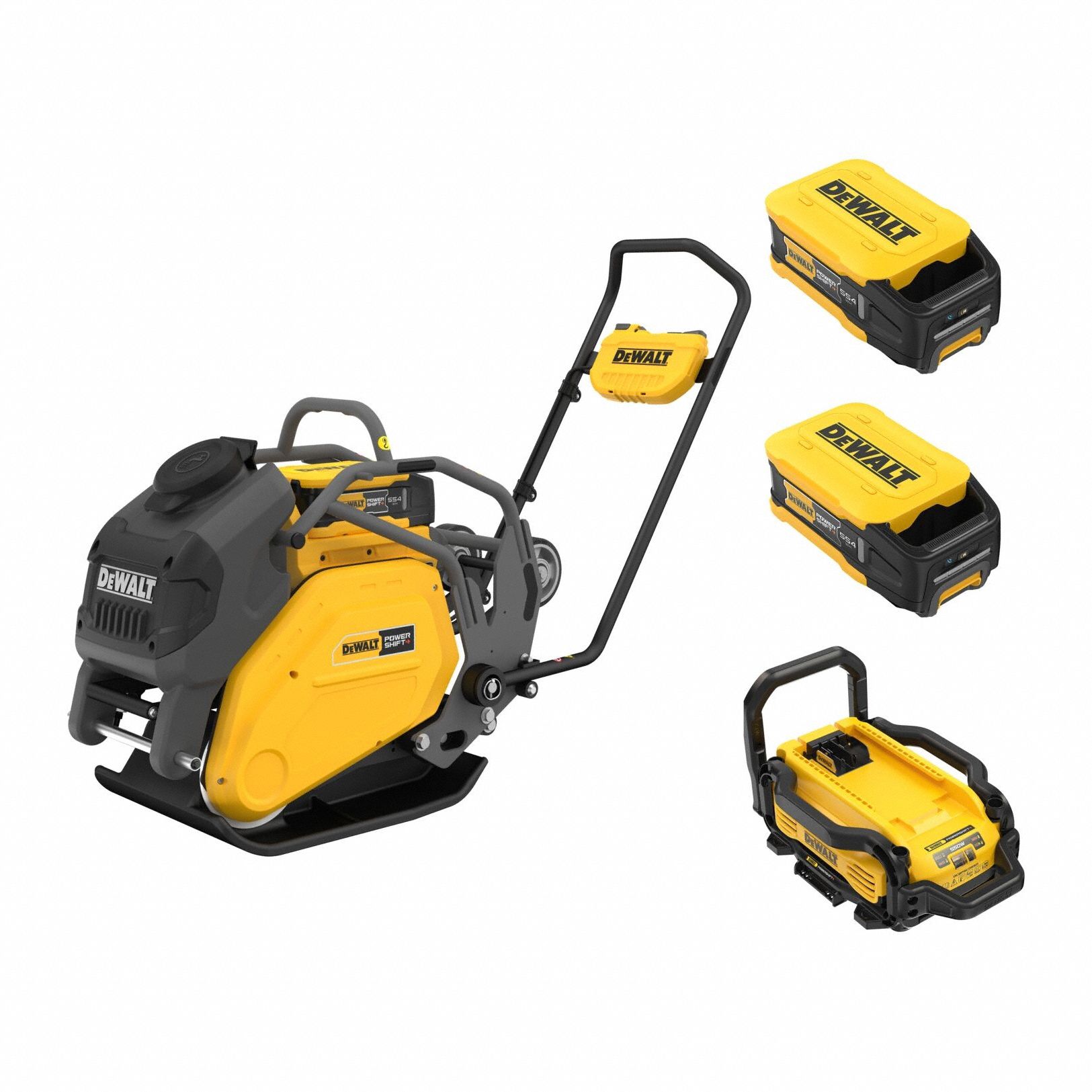 DEWALT, POWERSHIFT™ Platform, 22 in Plate Lg, Plate Compactor - 832UE7 ...