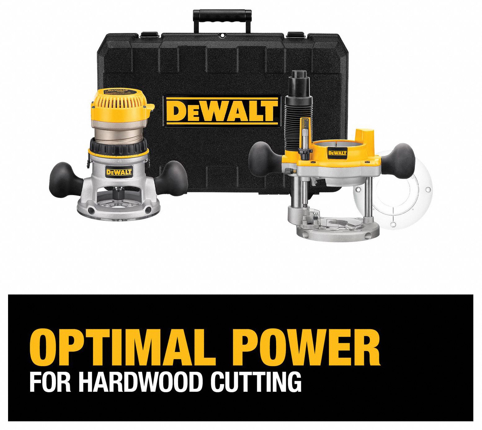 DEWALT Router: Mid-Size, Fixed and Plunge Base, 1.75 hp, Fixed Speed ...