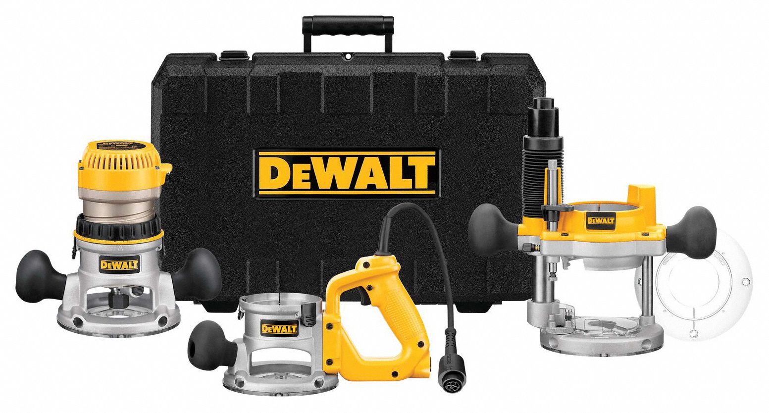 DEWALT, Mid-Size, Fixed and Plunge Base, Router - 4DV45|DW618B3 - Grainger