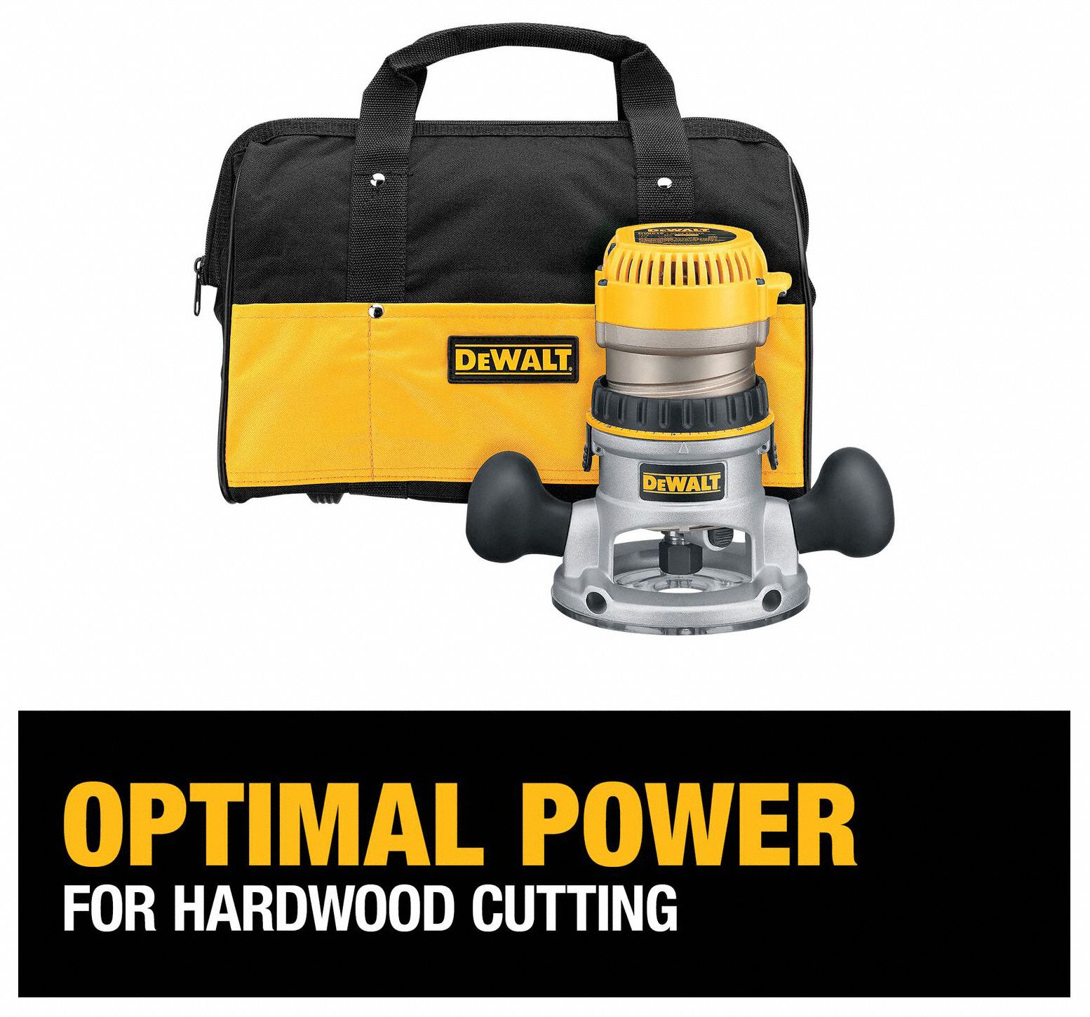 DEWALT Router: Mid-Size, Fixed Base, 2.25 hp, Variable Speed, 24,000 ...