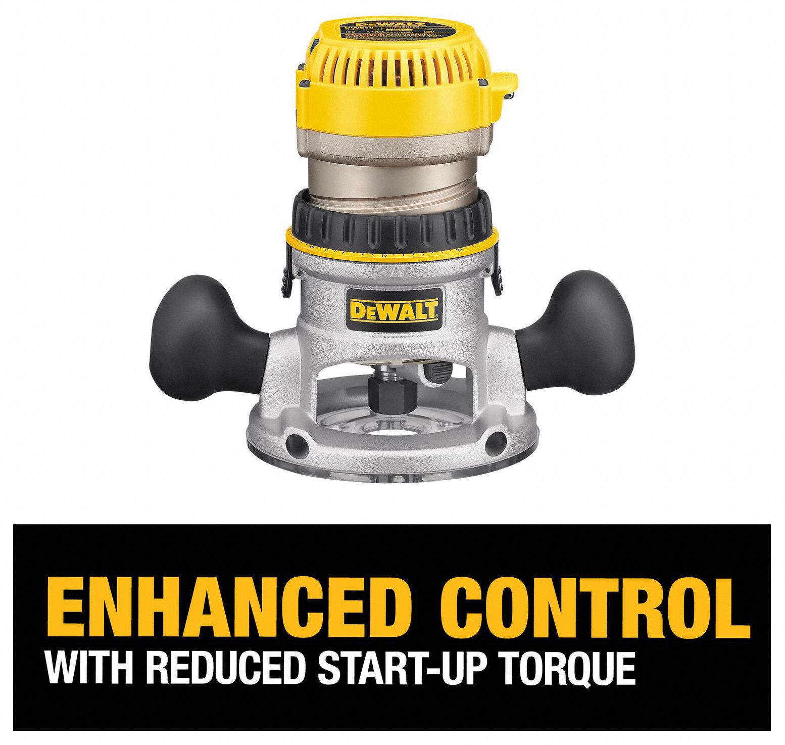 DEWALT Router: Mid-Size, Fixed Base, 2.25 hp, Variable Speed, 24,000 ...