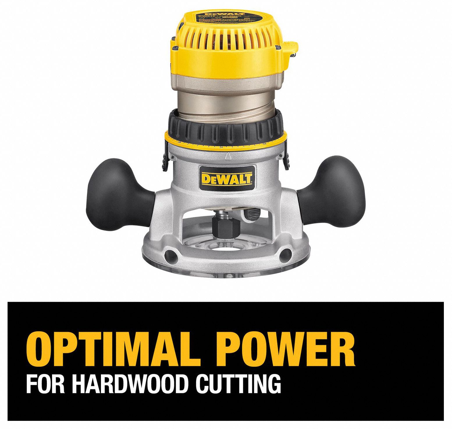 DEWALT Router: Mid-Size, Fixed Base, 2.25 hp, Variable Speed, 24,000 ...
