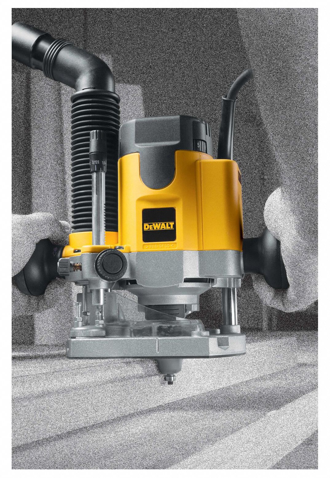 DEWALT Router: Mid-Size, Plunge Base, 2 hp, Variable Speed, 24,000 RPM ...