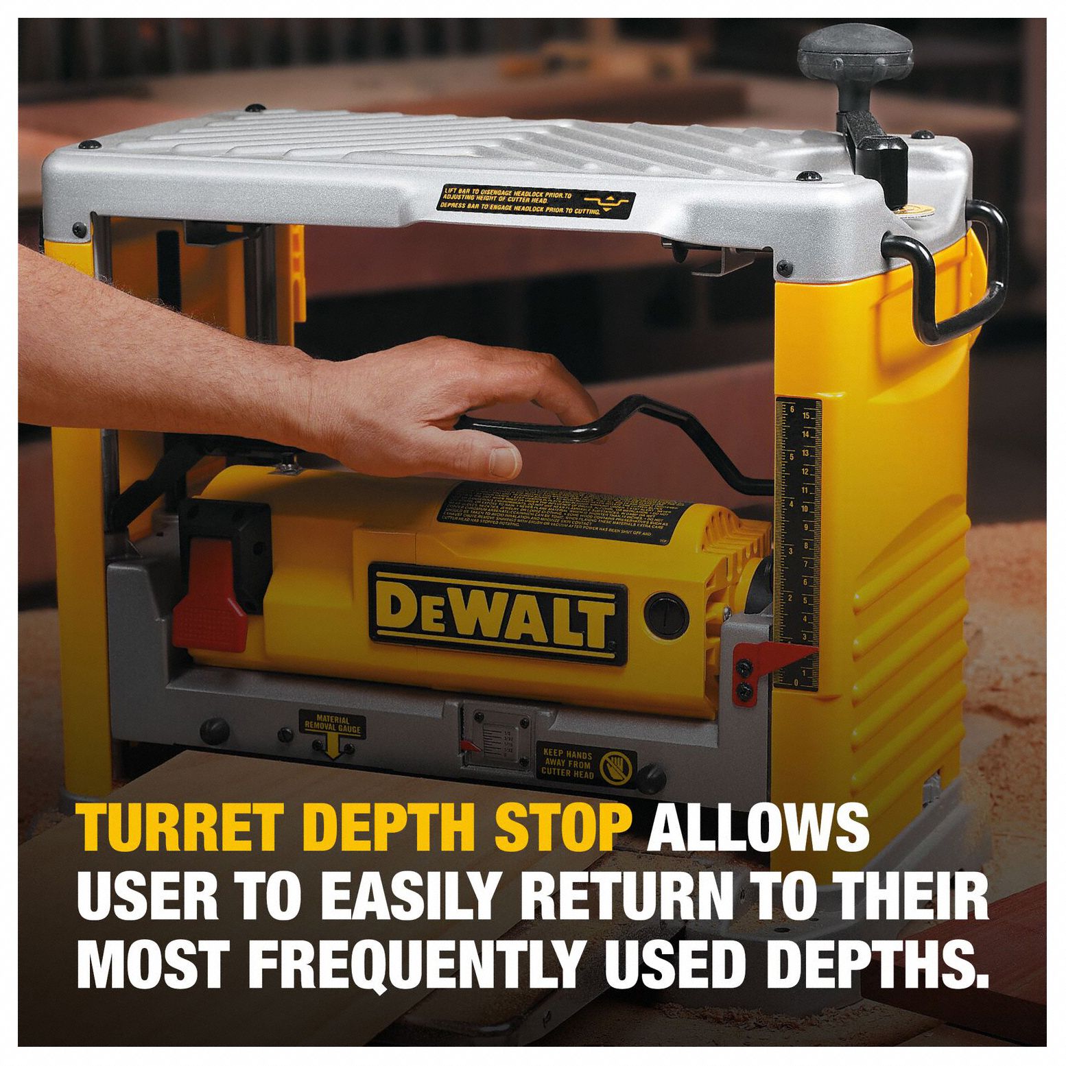 DEWALT Portable Planer: 115V, Single-Phase, 15 A, 1 hp, 12 1/2 in Max ...