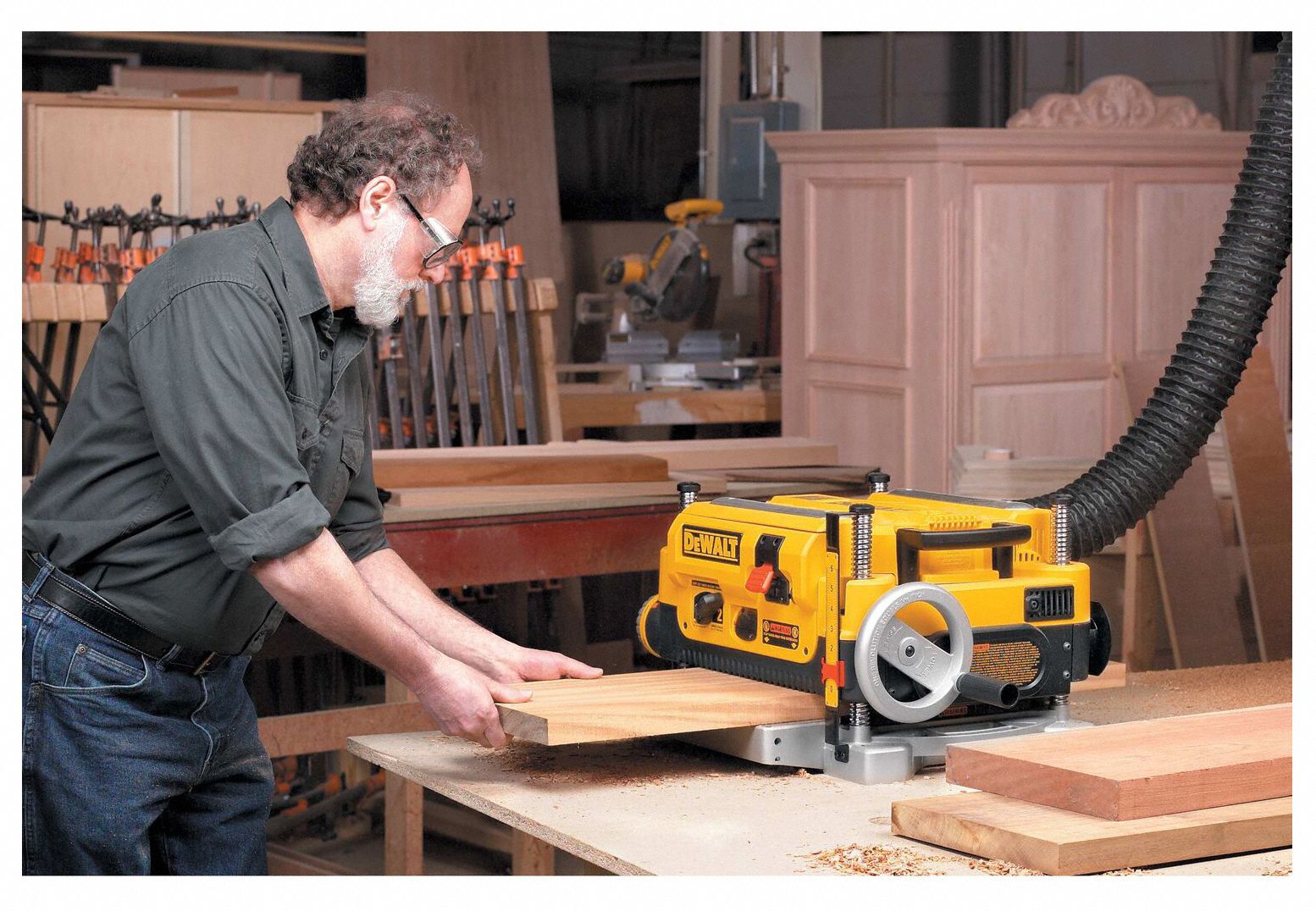 DEWALT Portable Planer: 115V, Single-Phase, 15 A, 2 hp, 13 in Max. Wd ...