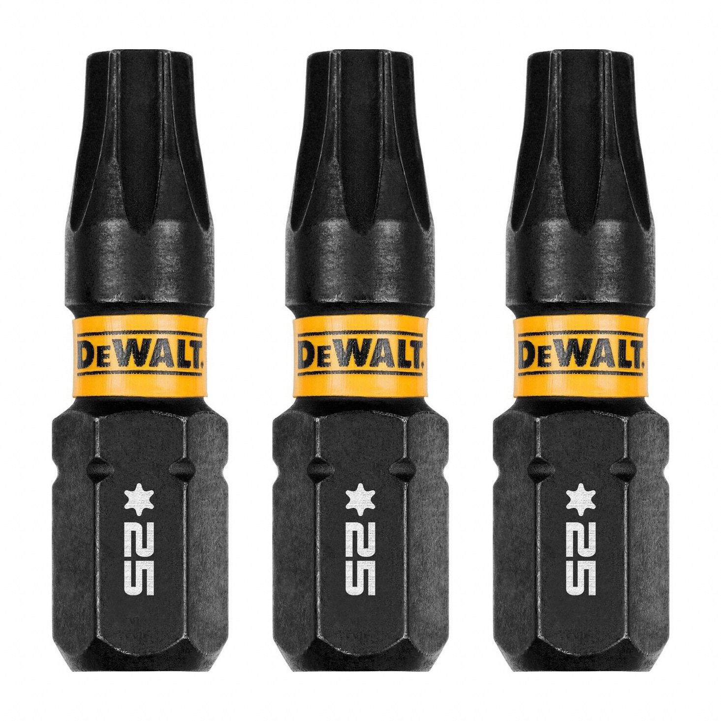DEWALT, Screwdriver Bit, T25 Bit Size, Driver Bit - 846D44|DWAF1TX25IR3 ...