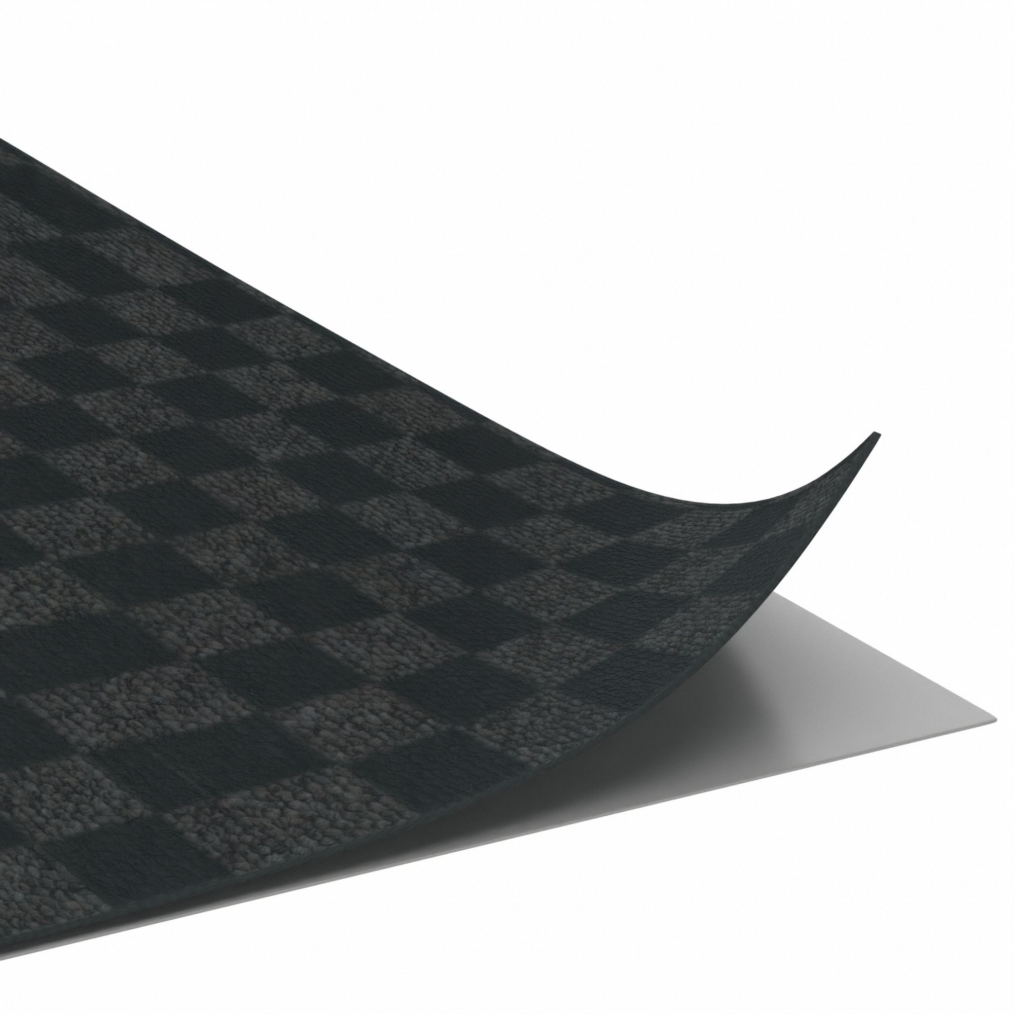Checkered, 3 ft x 25 ft, Entrance Mat - 300R72|GRP923X25-BK - Grainger