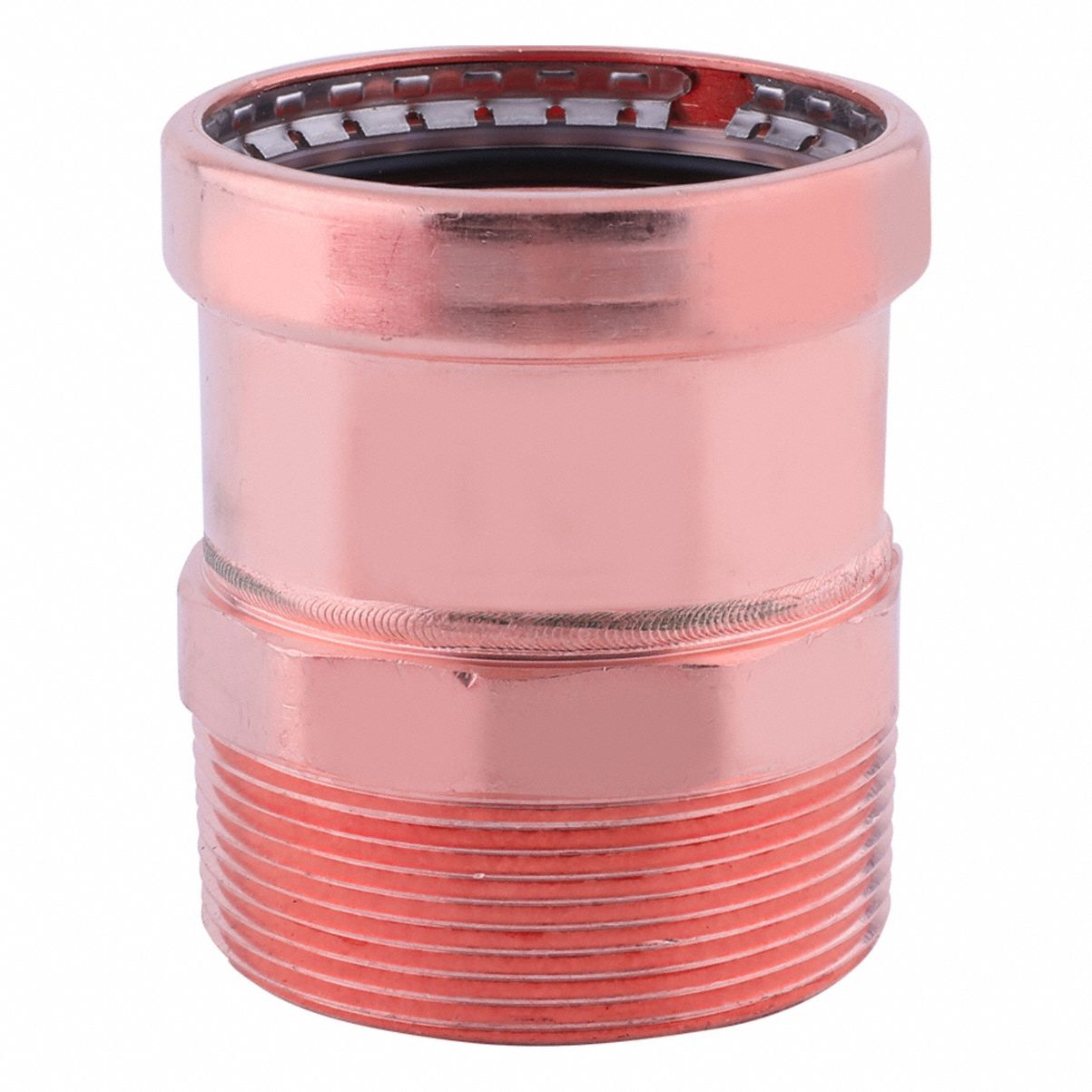 Straight, 4 in CTS x 4 in Pipe size, Crimp Adapter Fitting - 816Z40 ...