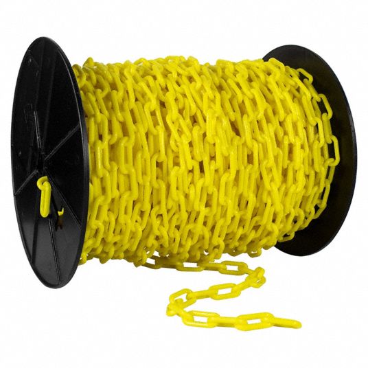 200 ft Lg, Yellow, Plastic Chain - 33HF97|30102 - Grainger