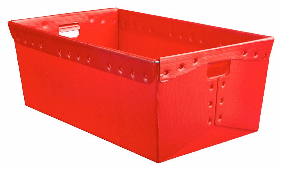 DIVERSI-PLAST, 22.4 gal, 30 in x 19 in x 12 in, Nesting Tote - 2CEW1 ...