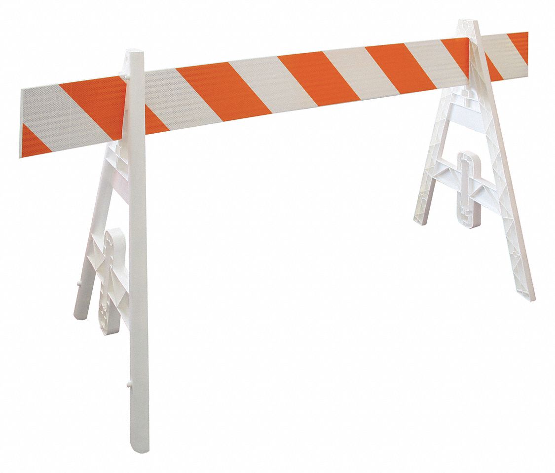 A-Frame Barricade,1-6 ft.,I-Beam,HIP - Grainger
