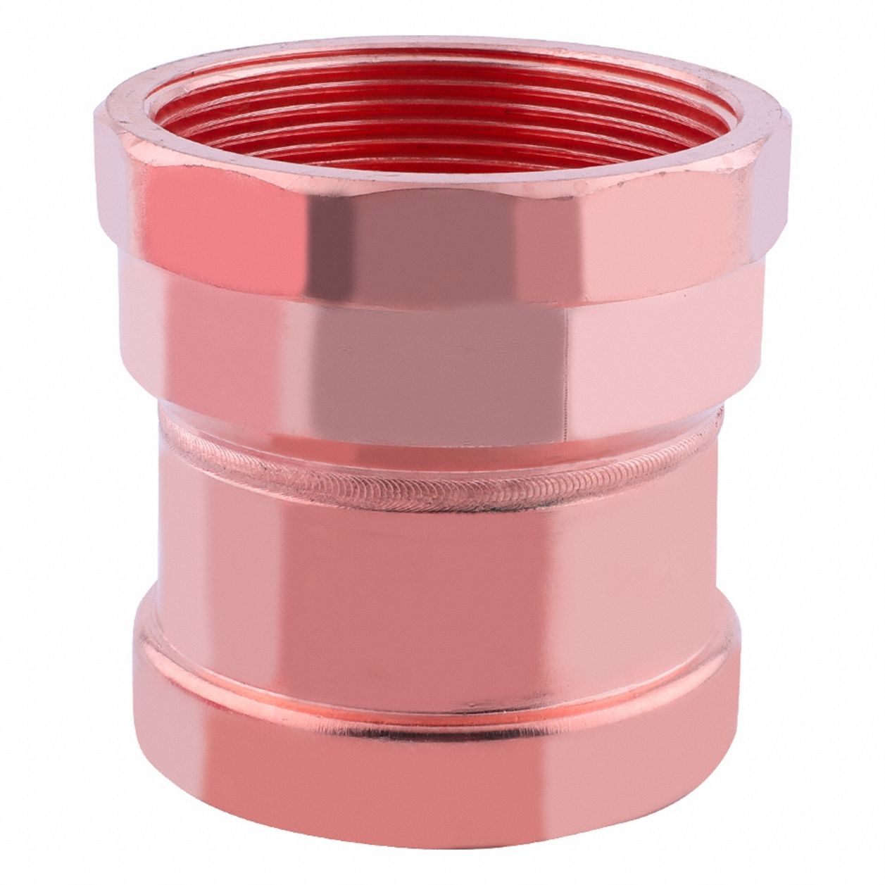 Straight, 2 1/2 in CTS x 2 1/2 in CTS size, Crimp Adapter Fitting ...