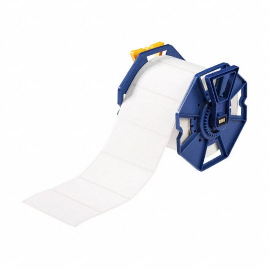 2 in x 4 in, Acrylic, Pre-Cut Label Stock Roll - 897AU8|J-55-2618 ...