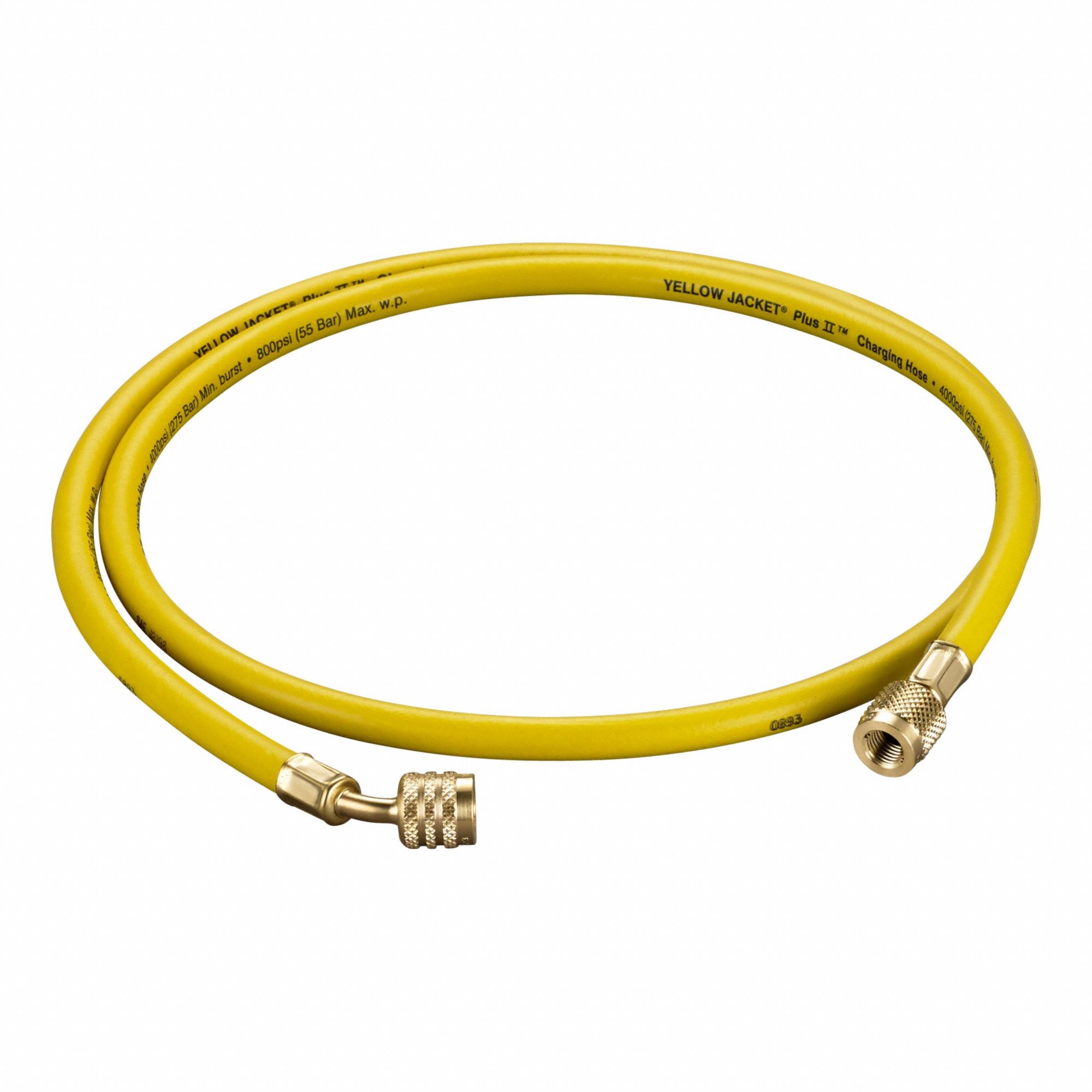 YELLOW JACKET, 5 ft Lg, 45° Angle, Hose,Yellow - 846CL2|30260 - Grainger