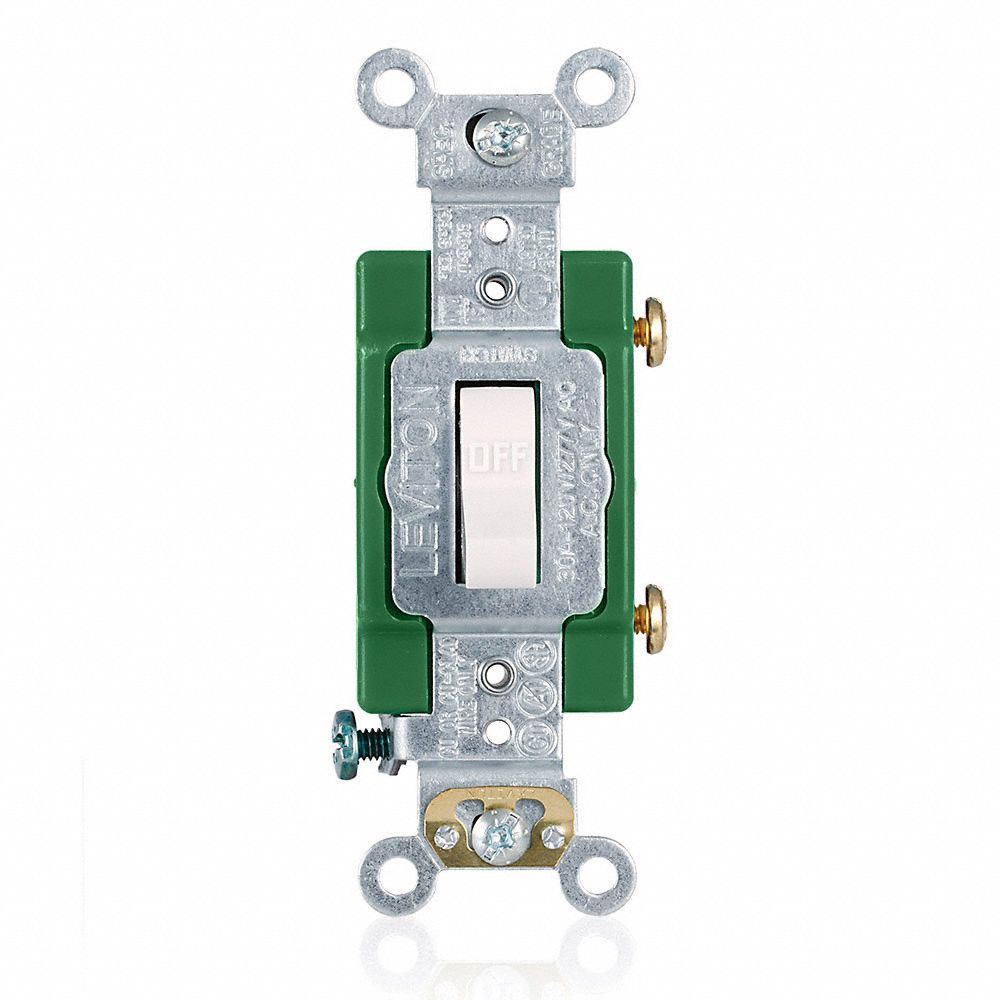 Toggle Switch, Single Pole, Wall Switch - 810UA4|3031-2W - Grainger