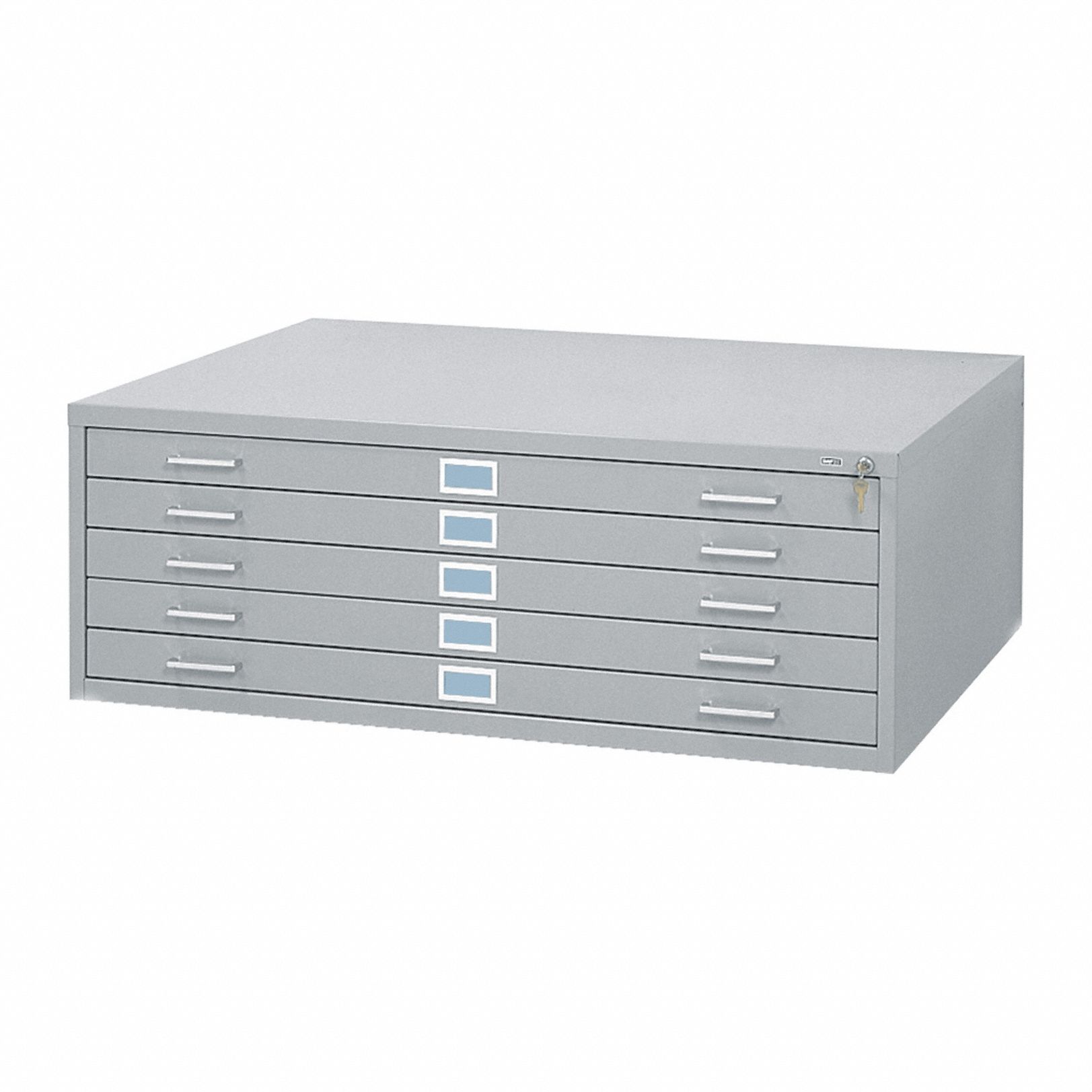 SAFCO PRODUCTS, Gray, 5 Drawers, Flat File Cabinet - 842X24|4996GRR ...