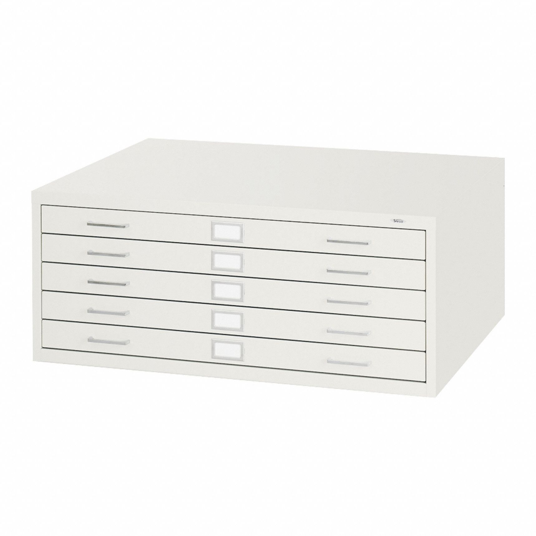 SAFCO PRODUCTS, White, 5 Drawers, Flat File Cabinet - 842X18|4994WHR ...