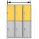 Large Compartment Wardrobe Lockers - Locker Room Lockers - Grainger ...