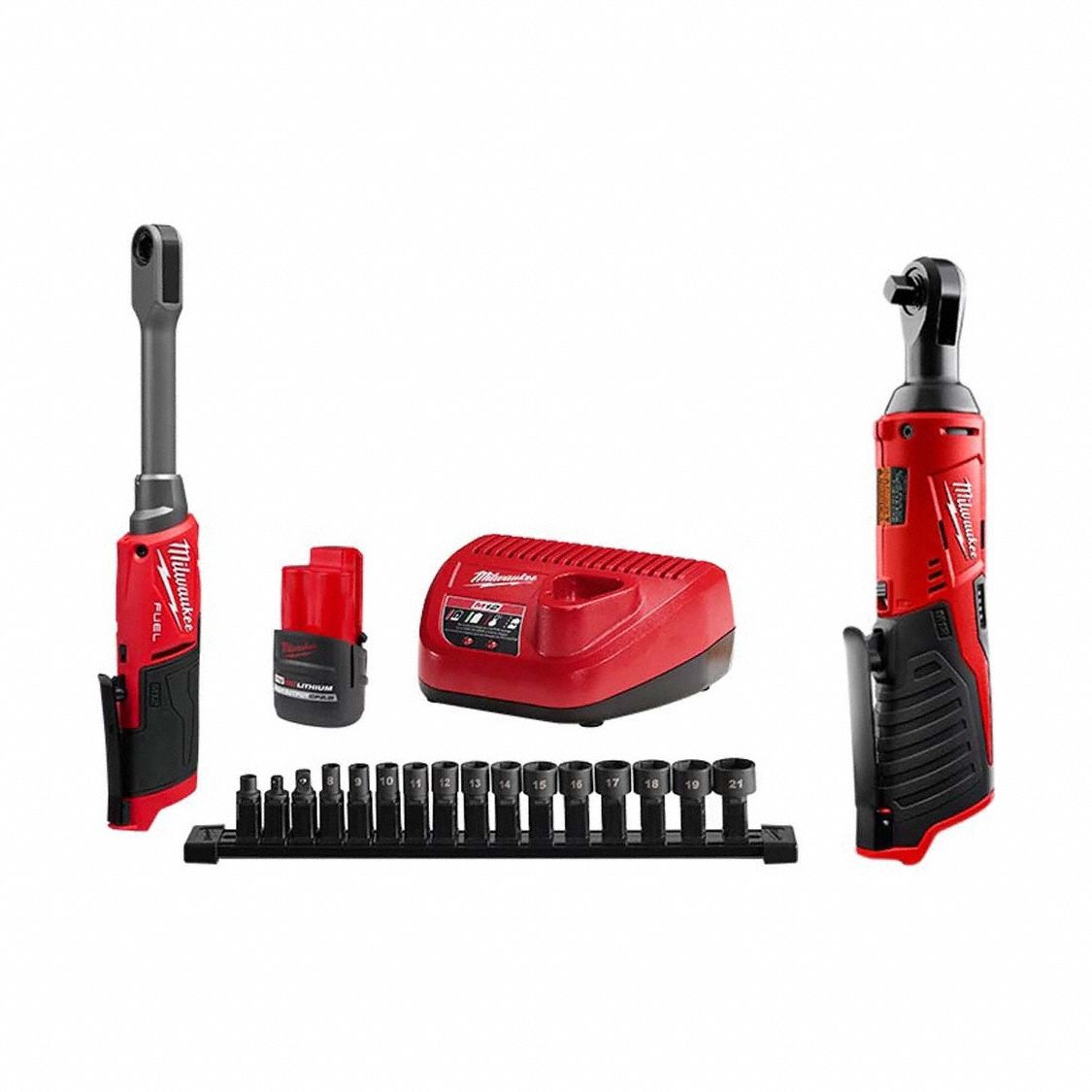 MILWAUKEE, 60 ft-lb Fastening Torque, 60 ft-lb Torque - Max, Ratchet ...