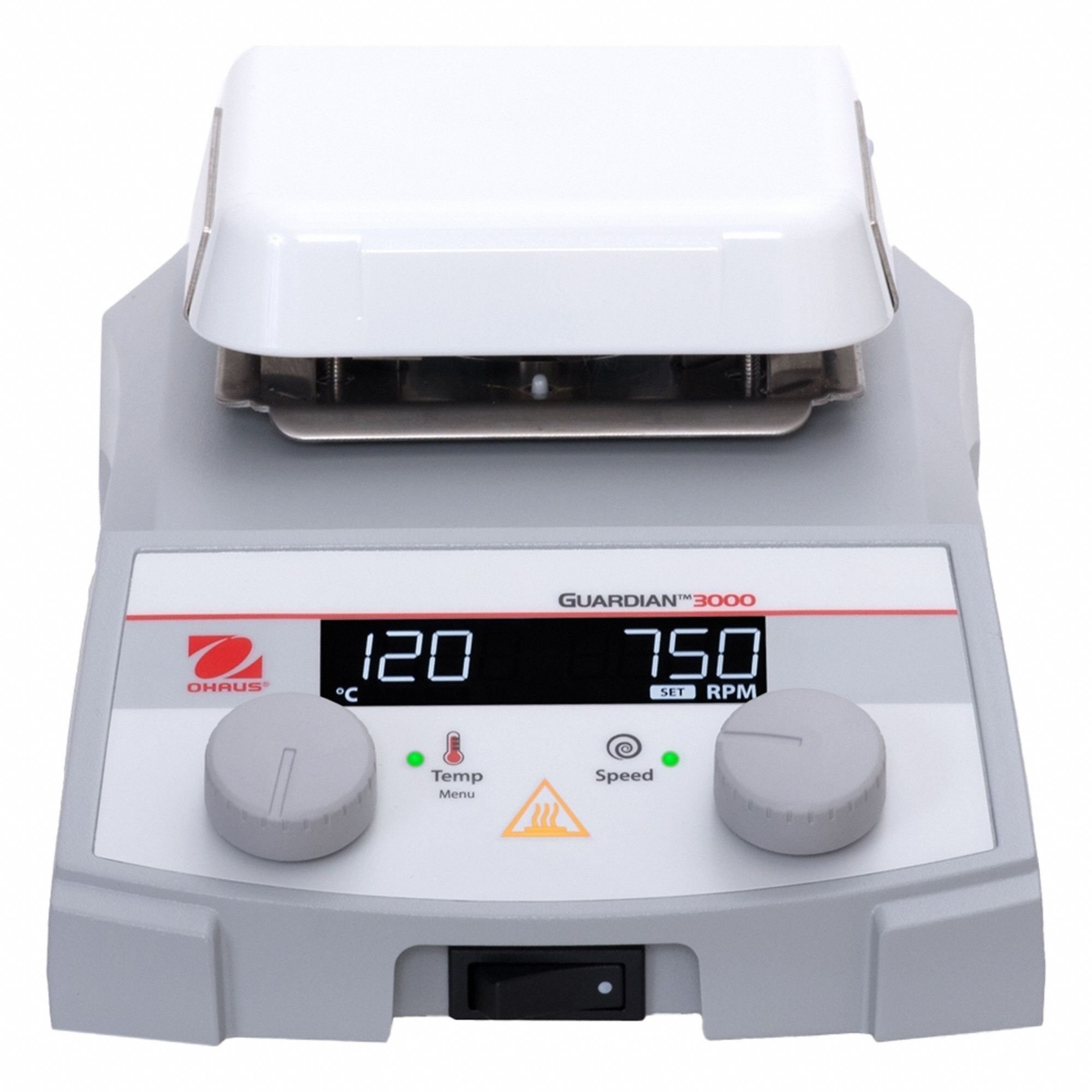 OHAUS, 1 Positions, 4 in Plate Wd, Hot Plate Stirrer - 847V56|e ...