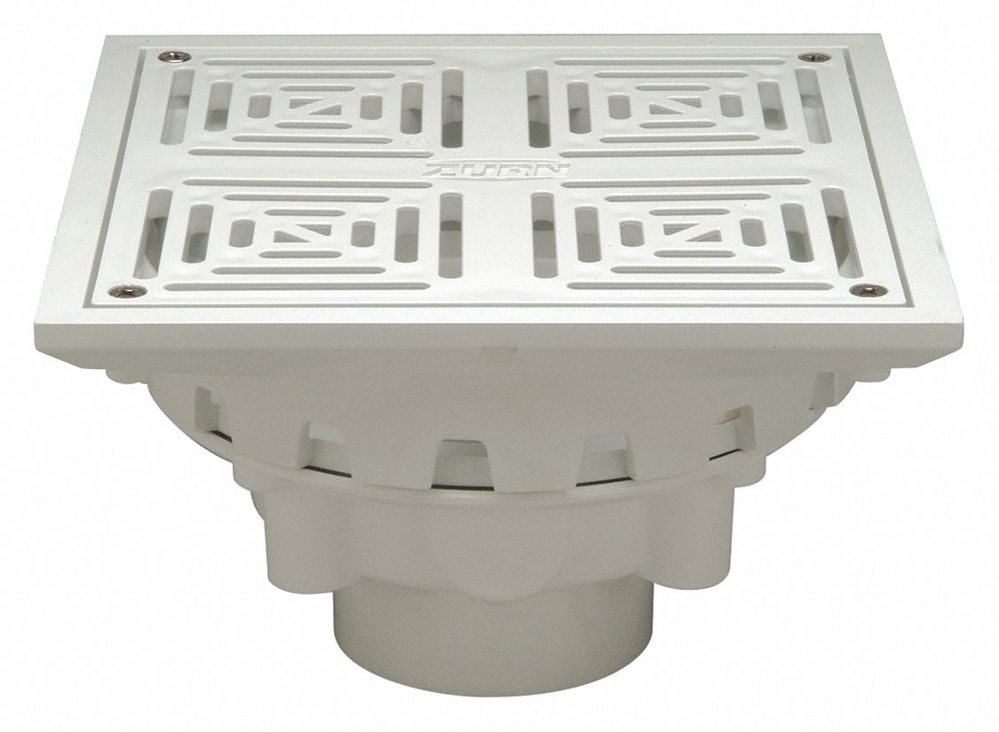 ZURN, 10 in Body Dia, 3 3/4 in Body Ht, Floor Drain - 306X64|FD2283-PV3 ...