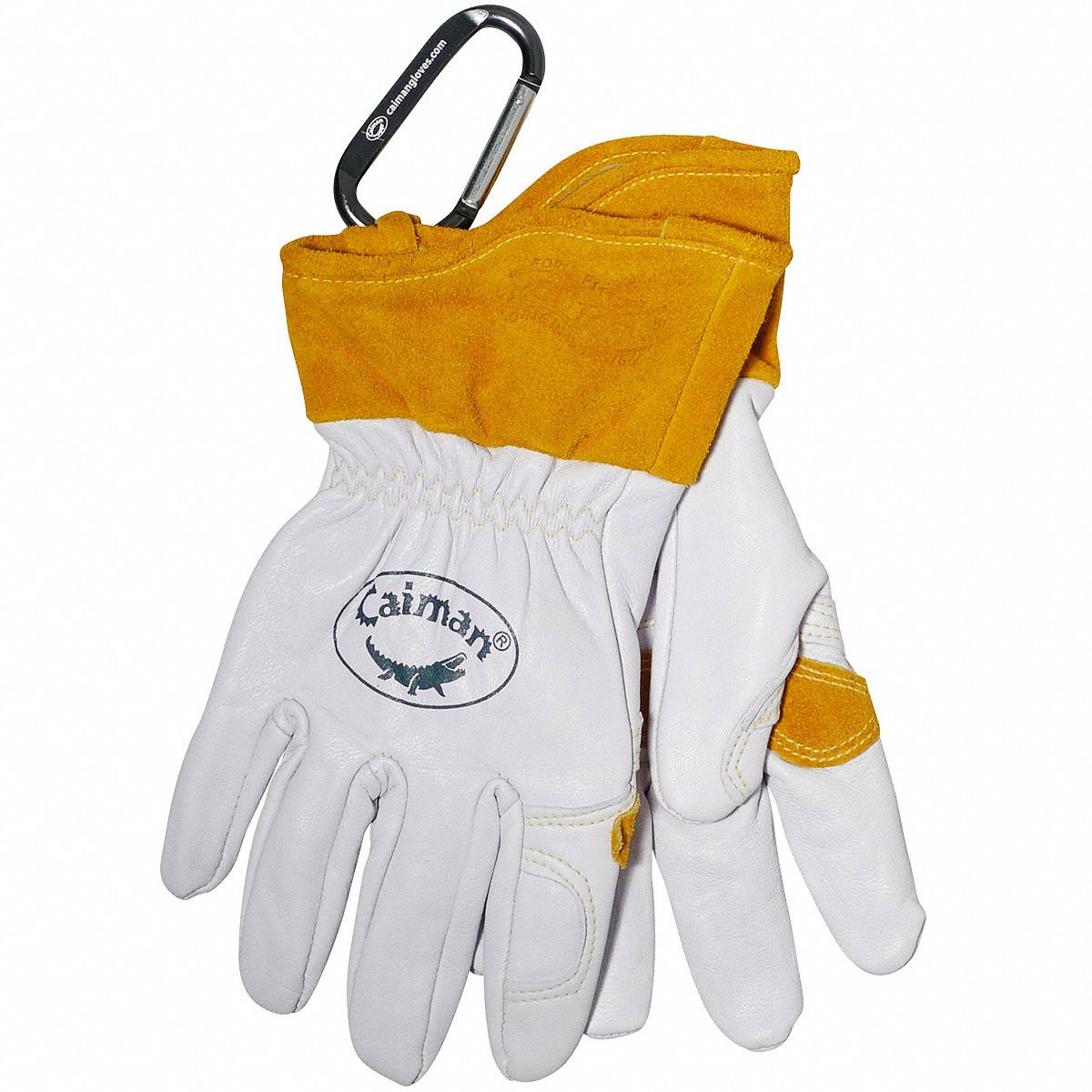 CAIMAN Multi-Task Gloves: Wing Thumb, Premium, White Goatskin, Caiman ...