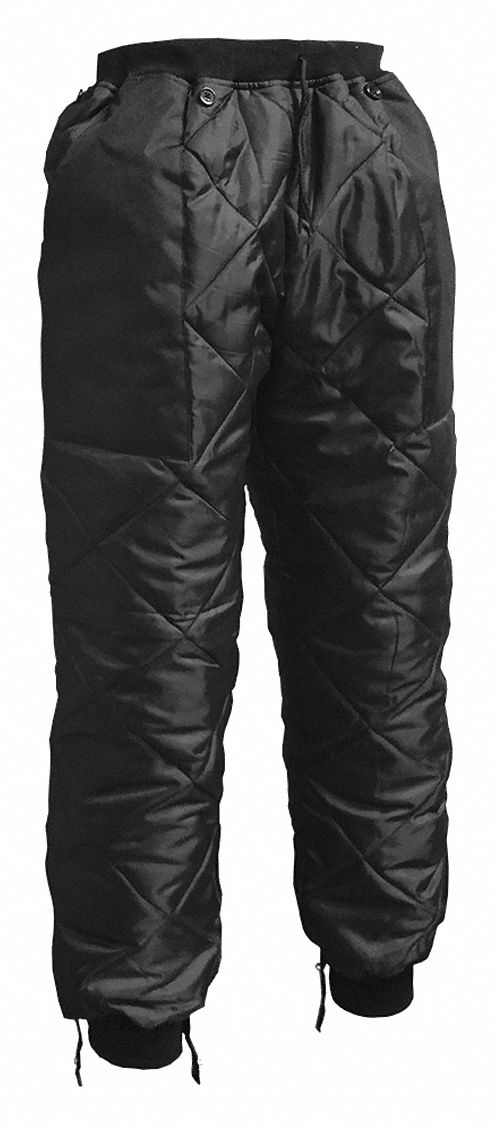 Insulated Pant Liner,Quilted,Black,3XL - Grainger