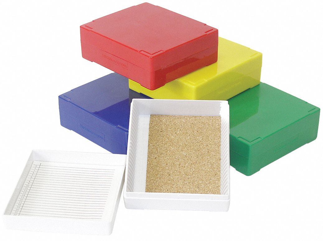 Slide Storage Box,25 Capacity - Grainger