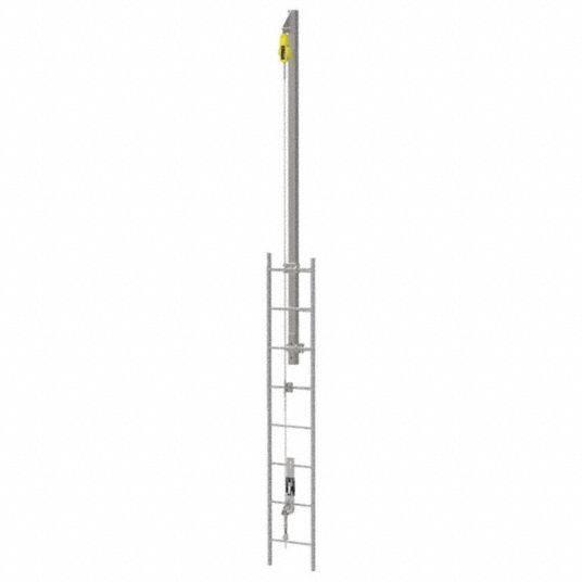 MSA, Trailing, Steel, Vertical Ladder Lifeline Kit - 800D26|30914-00 ...