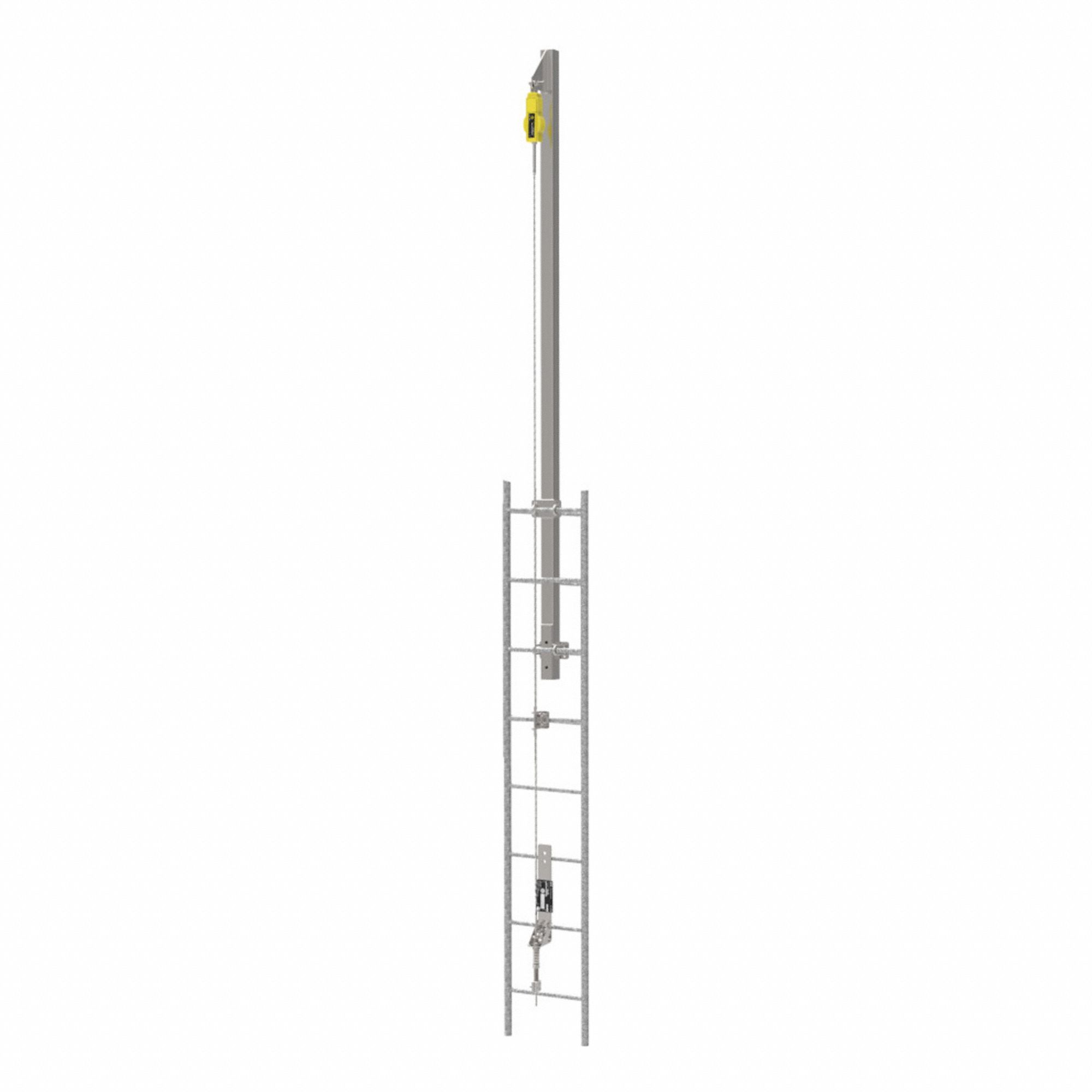 MSA, Trailing, Steel, Vertical Ladder Lifeline Kit - 800D27|30915-00 ...