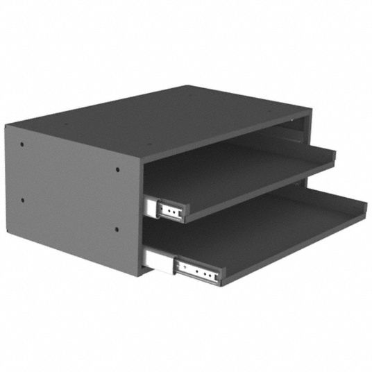 20 3/8 in x 12 5/8 in x 8 1/8 in, For 2 Drawers, Sliding Drawer Cabinet ...
