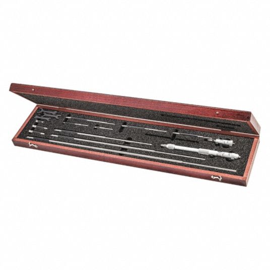 STARRETT, 2 in to 32 in, 2 Micrometers, Mechanical Solid-Rod Inside ...