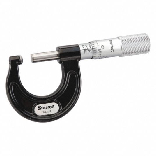 STARRETT Mechanical Spherical-Anvil Micrometer, Operation Type ...