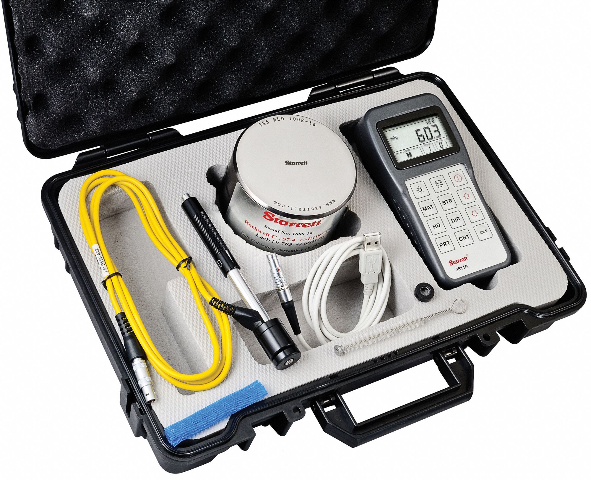 STARRETT Portable Surface Roughness Tester with External Probe: Brinell ...