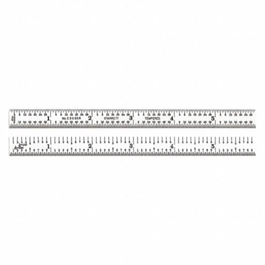 STARRETT, C303SR-6, 6 in, Ruler - 30A974|C303SR-6 - Grainger