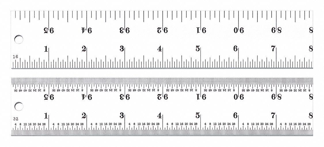 Ruler,Heavy Spring-Tempered Steel,96" L - Grainger