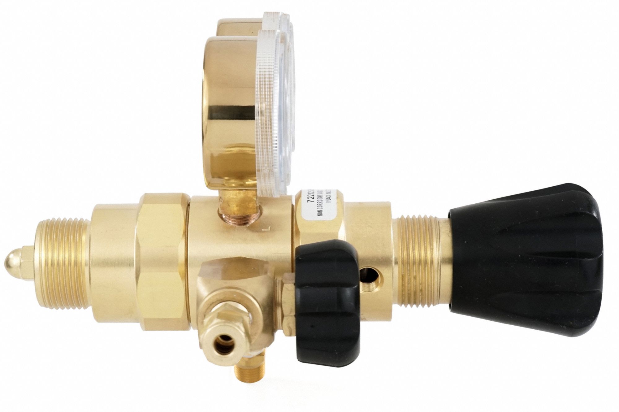 HARRIS High Purity Gas Regulator: Two Stage, CGA 350 Inlet, 1/4 in Tube ...