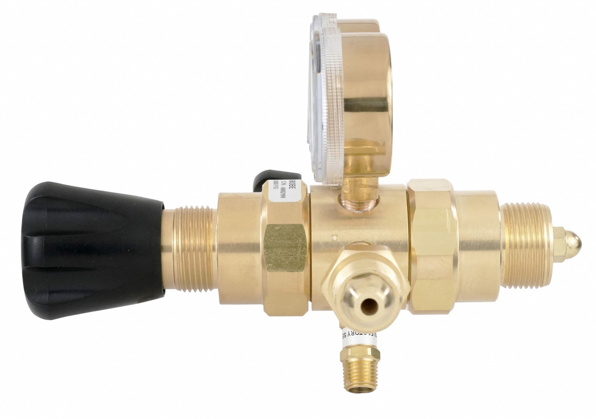 HARRIS High Purity Gas Regulator: Two Stage, CGA 580 Inlet, 1/4 in Tube ...