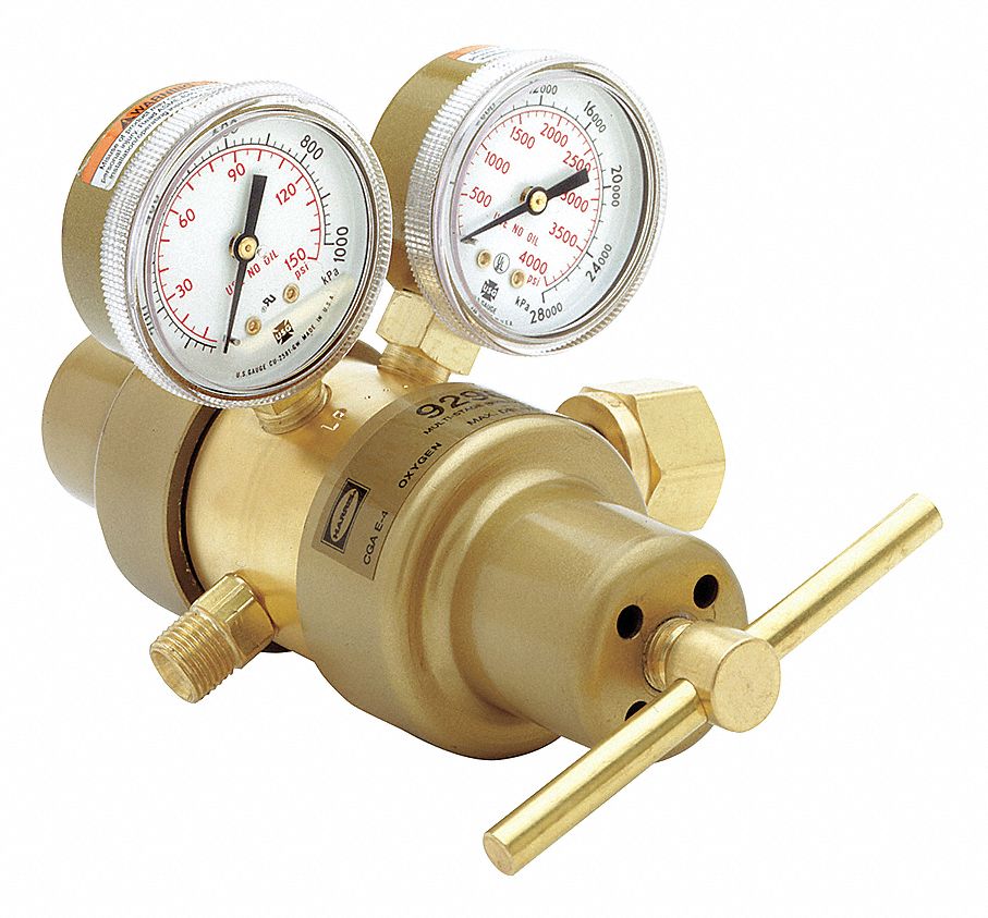 HARRIS, Two Stage, CGA 300 Inlet, Specialty Gas Regulator - 30AA64 ...