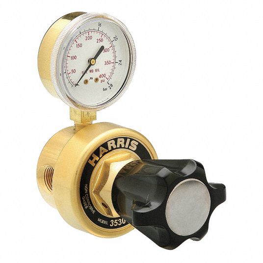 HARRIS High Purity Gas Regulator: Single Stage, 1/2 in NPT F Inlet, 1/2 ...