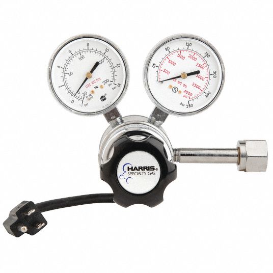 HARRIS Electrically Heated High-Purity Gas Regulator: Two Stage, CGA ...