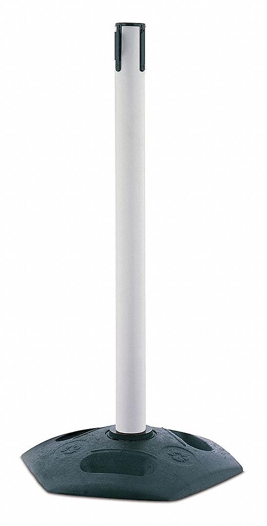 TENSABARRIER, Stake, 38 in Post Ht, Single Belt Receiver Post - 30AC36 ...