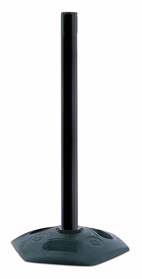 TENSABARRIER, Stake, 38 in Post Ht, Single Belt Receiver Post - 30AC37 ...