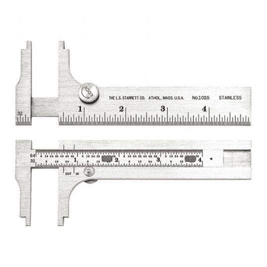 STARRETT, Slide Caliper - 30C082|1025-5 - Grainger